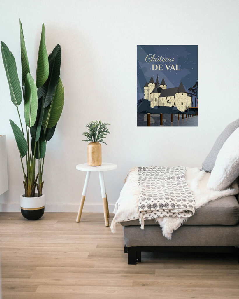 Poster Chateau de VAL - Local Posters - Embellissez votre intérieur ...